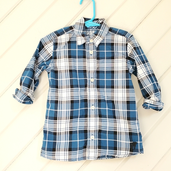 77kids | Shirts & Tops | 77 Kids Plaid Woven Button Down | Poshmark